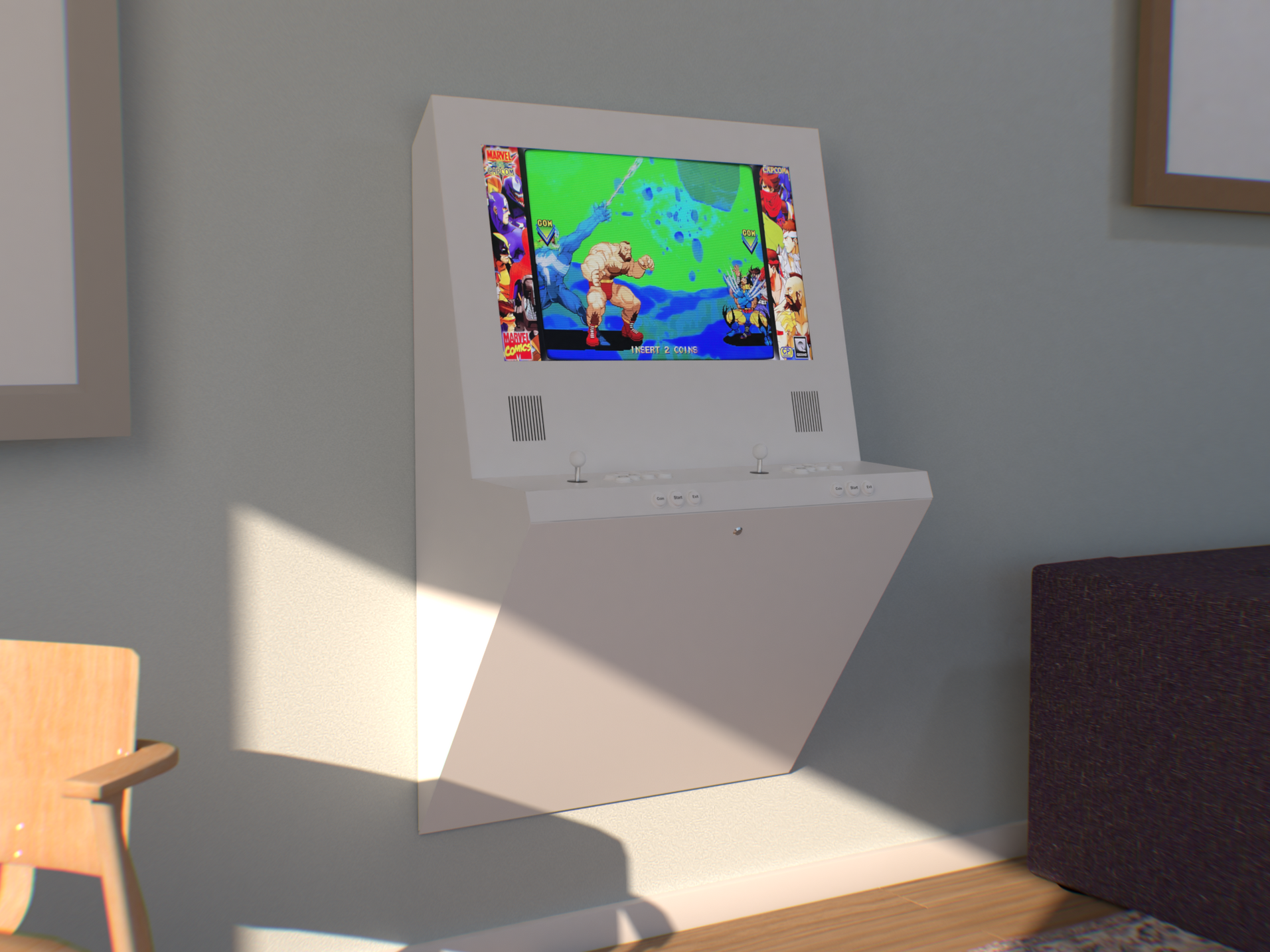 Classic Wall-Mounted Arcade - 2500+ Games — TNC Stores, LLC dba US Game ...